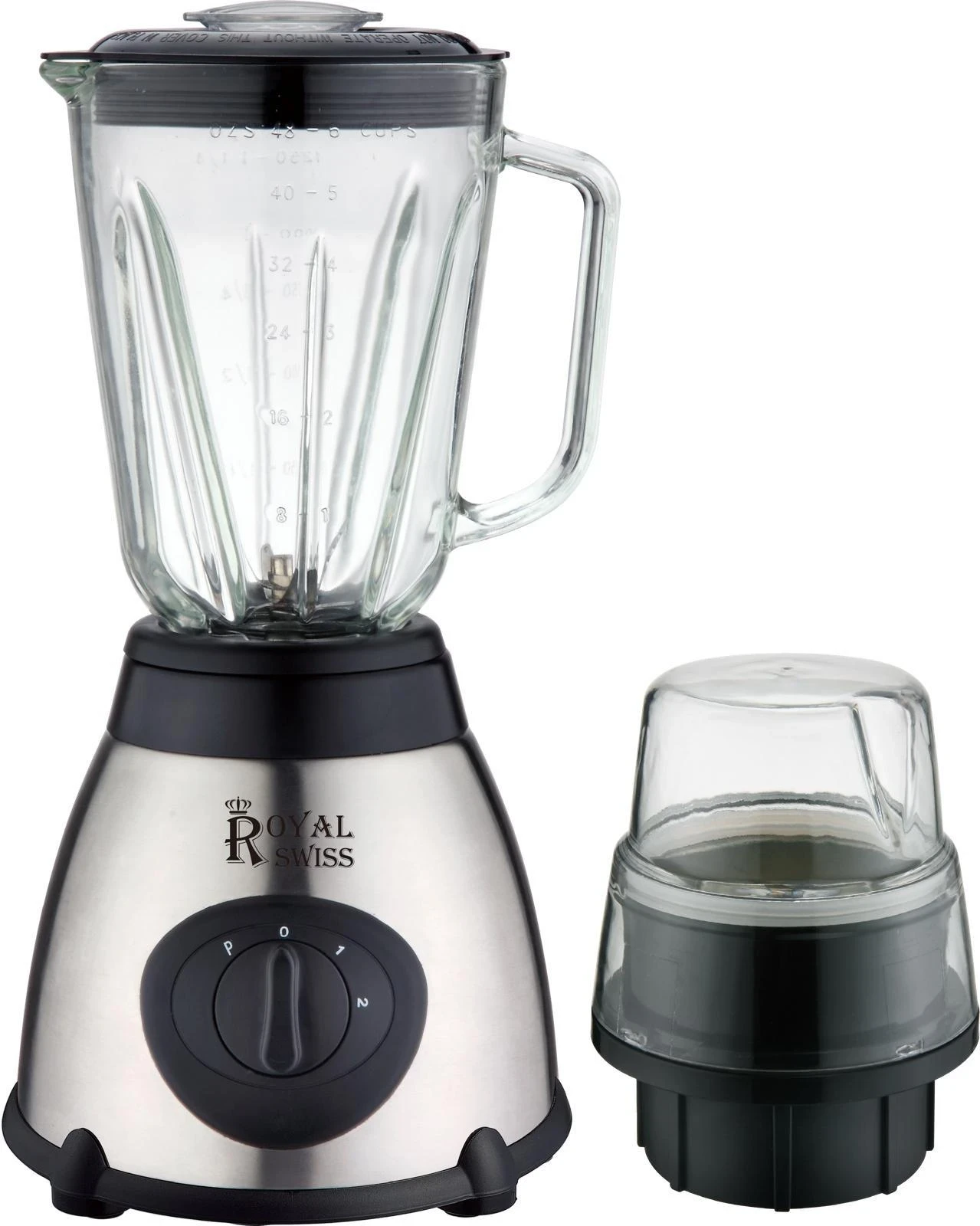 Royal Swiss – Edelstahl-Mixer mit Glaskrug